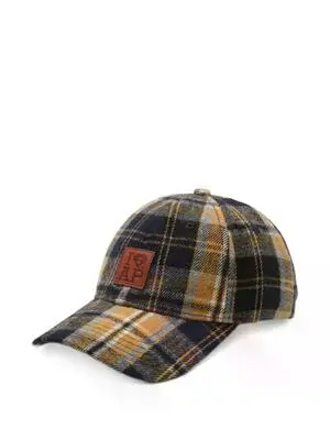 AAPE BY *A BATHING APE Check-pattern Logo-patch Baseball Cap