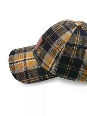 AAPE BY *A BATHING APE Check-pattern Logo-patch Baseball Cap