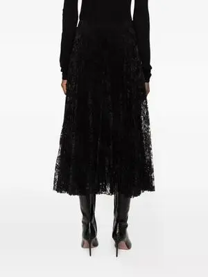 Ermanno Scervino Flower-lace Midi Skirt