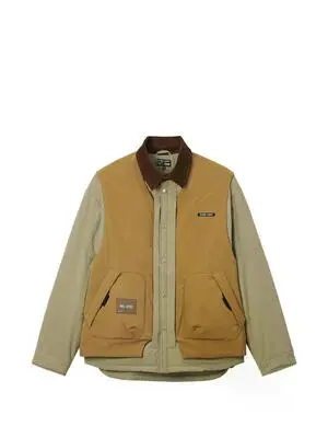 Izzue Corduroy-collar Layered Jacket - Neutrals
