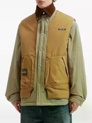 Izzue Corduroy-collar Layered Jacket