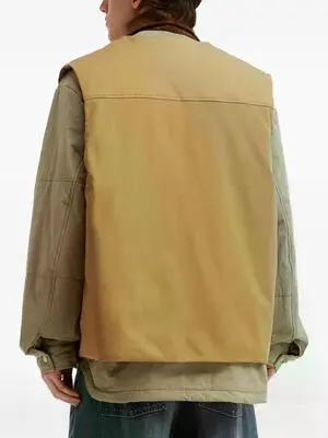 Izzue Corduroy-collar Layered Jacket