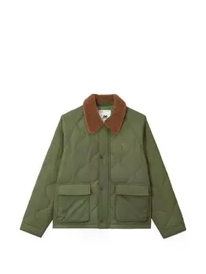 CHOCOOLATE Quilted Faux-shearling-collar Jacket - Green