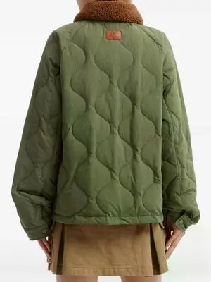 CHOCOOLATE Quilted Faux-shearling-collar Jacket