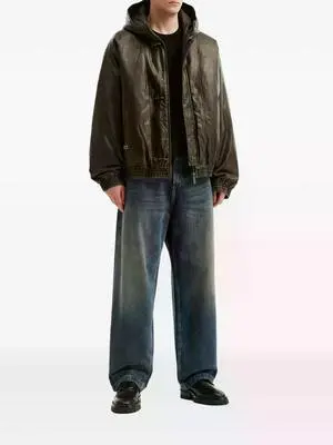 Izzue Toggle-fastening Hooded Jacket - Black
