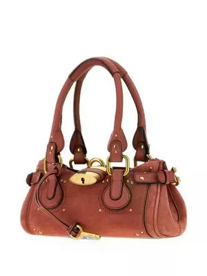 Chloé Small Paddington Bag In Suede Leather