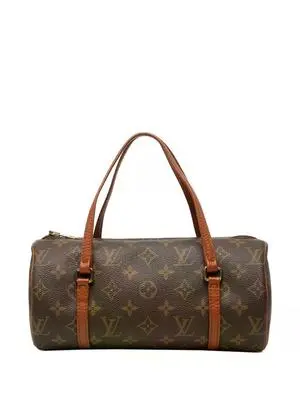 LOUIS VUITTON 1990 Monogram Papillon 26 Handbag - Brown