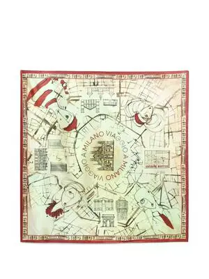 Antonio Marras Milano Silk Scarf - Neutrals