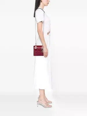 Dior 2018 Mini Patent Cannage Lady Satchel