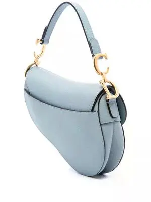 Dior 2019 Mini Grained Calfskin Saddle Bag Satchel