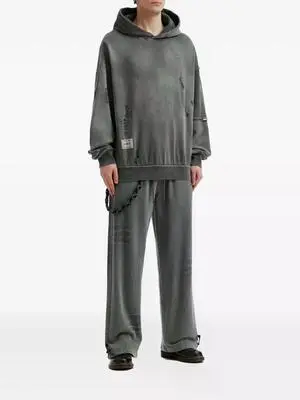 MUSIUM DIV. Distressed Patchwork Hoodie