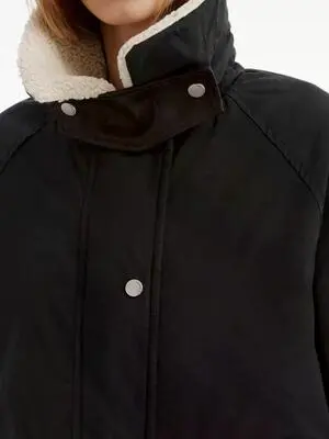 MUSIUM DIV. Fleece-texture Trim Layered Jacket