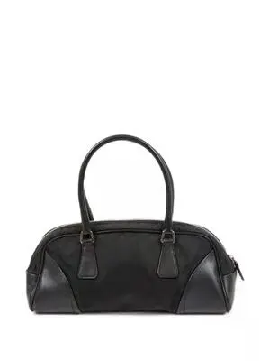 Prada 2000s Bowling Tote Bag - Black