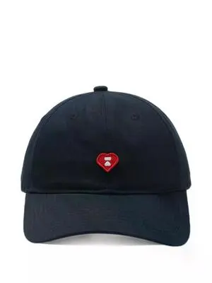 AAPE BY *A BATHING APE Heart-patch Baseball Cap - Blue