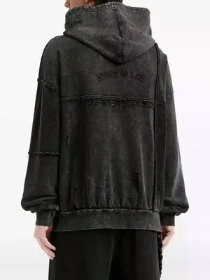 MUSIUM DIV. Distressed Patchwork Hoodie