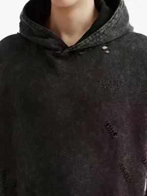 MUSIUM DIV. Distressed Patchwork Hoodie