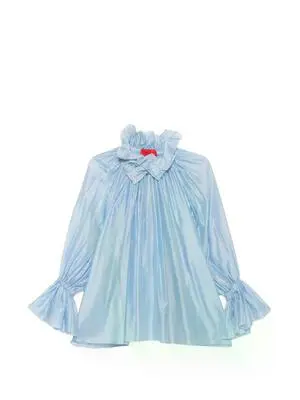 THELATEST Estelle Ruffled Long-sleeve Shirt - Blue