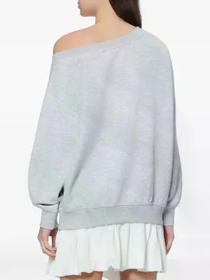AAPE BY *A BATHING APE Off-shoulder Logo-print Sweatshirt