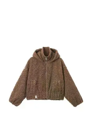 MUSIUM DIV. Fleece-texture Hooded Jacket