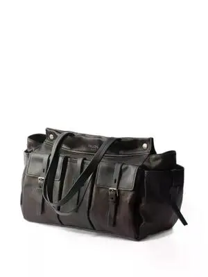 Prada Route Leather Tote Bag
