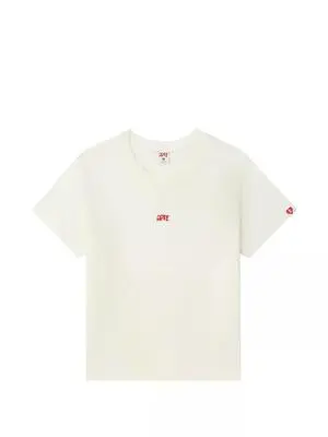 AAPE BY *A BATHING APE Logo-patch Cropped T-shirt - Neutrals