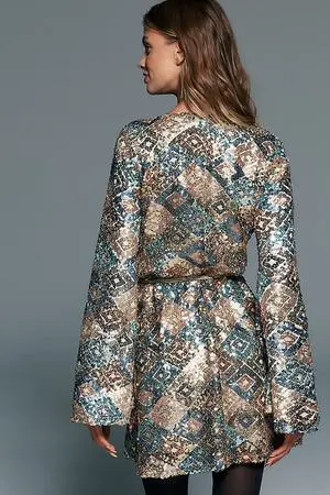 Avec Les Filles Sequin Mini Dress