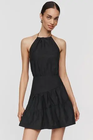 Anthropologie Halter Mi Dress - Black
