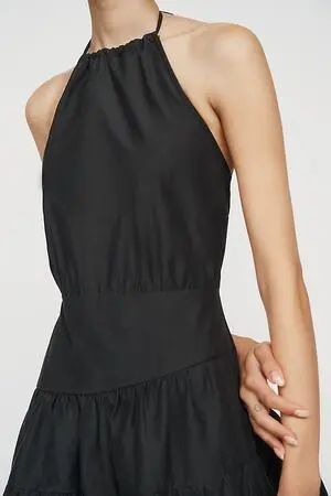 Anthropologie Halter Mi Dress - Black