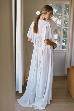 HOMEBODII Serapha Ruffled Robe