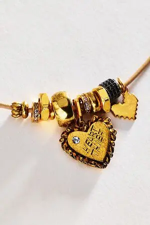 ELIZABETH COLE Heart Thief Charm Necklace