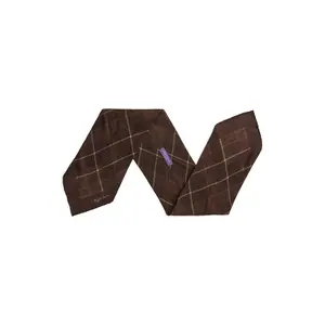 Ralph Lauren Tonal Plaid Wool-silk Neckerchief