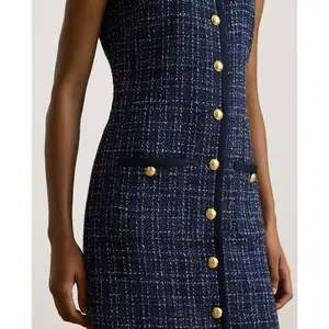 Ralph Lauren Bouclé Sleeveless Shift Dress