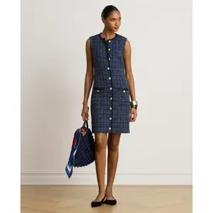 Ralph Lauren Bouclé Sleeveless Shift Dress