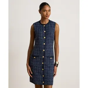 Ralph Lauren Bouclé Sleeveless Shift Dress