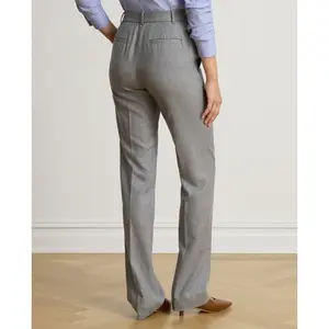 Ralph Lauren Mélange Wool Twill Straight Pant
