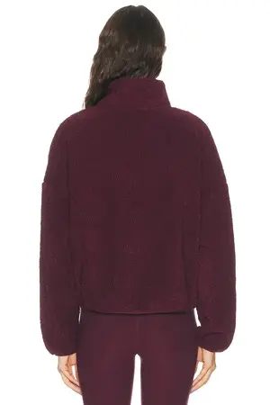 Beyond Yoga Unity Zip Jacket In Wine