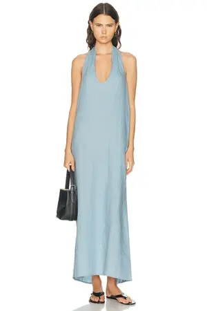 ELCE Isola Maxi Dress In Blue - Capri