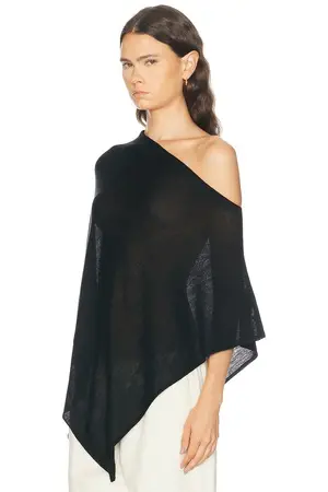 Enza Costa Tissue Cashmere Poncho