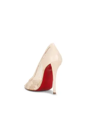 CHRISTIAN LOUBOUTIN Miss Z Mesh 100 Pump In Blush