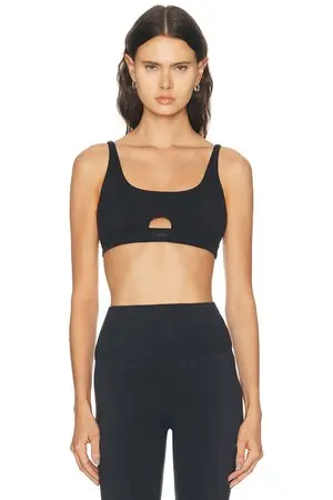 LDMA Contour Double Strap Sports Bra - Black
