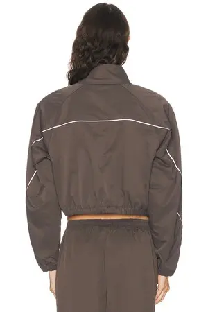 NIKESKIMS Crunchy Nylon Crop Jacket In Charcoal