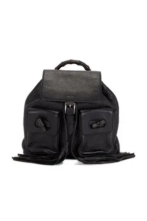 Gucci Bamboo Tassel Backpack - Black