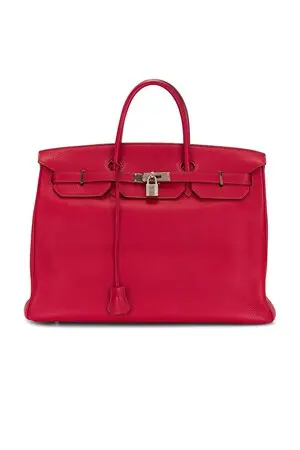 Hermès Togo Birkin 40 Handbag In Red - Vermillon