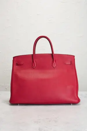 Hermès Togo Birkin 40 Handbag In Red