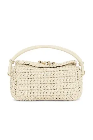 Gucci Braided Gg Marmont Shoulder Bag In Cream
