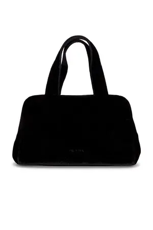Prada Velvet Handbag - Black