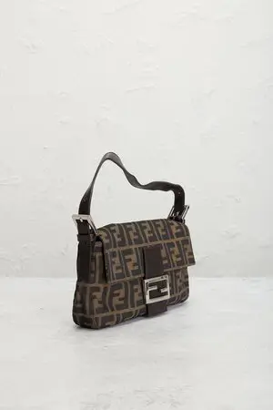 Fendi Zucca Baguette Shoulder Bag