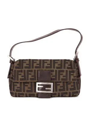 Fendi Zucca Baguette Shoulder Bag - Brown
