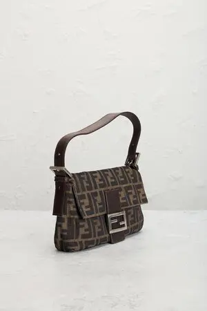 Fendi Zucca Baguette Shoulder Bag