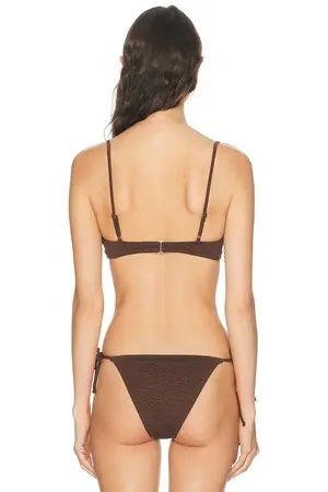 ELCE Rosa Bikini Top In Chocolate